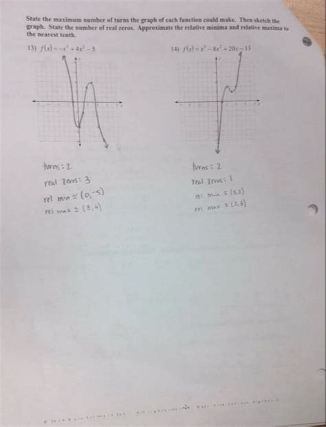 Ha2 Unit 4 Polynomial Functions Taisee Island