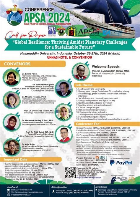 Apsa Conference Global Resilience Thriving Amidst Planetary Challenges For A Sustainable