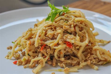 Fried Pork With Bamboo Shoots Stock Image Image Of Dish Colorful