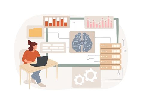 Premium Vector Aioptimized Data Management Solutions Abstract Concept