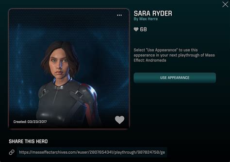 Mass Effect Andromeda Character Import Guide How To Save Share