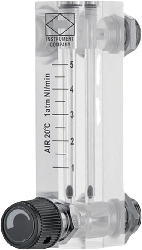 Lzm 6t Plexiglass Float Flow Meter Panel Mount Low Flow Air Rotameter