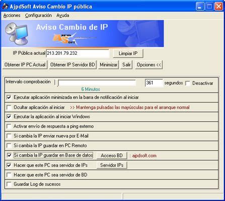 Cómo se hizo Aviso Cambio IP Pública mediante Delphi php y MySQL