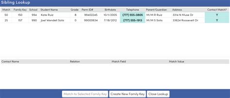 sibling lookup aeries software