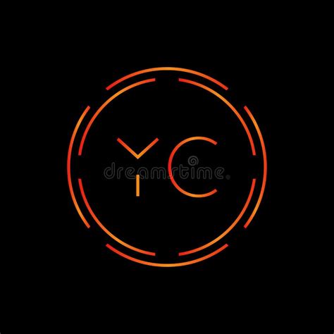 Initial Yc Logo Design Vector Template Creative Circle Letter Yc