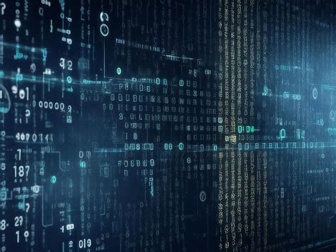 Premium Ai Image Technological Background With Binary Number