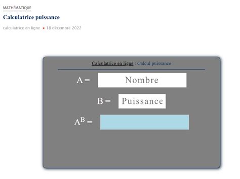 10 Puissance 5 Calculatrice En Ligne