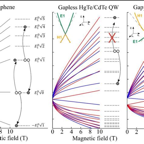 Landau Levels Of Dirac Fermions In Graphene And Hgte Qws A