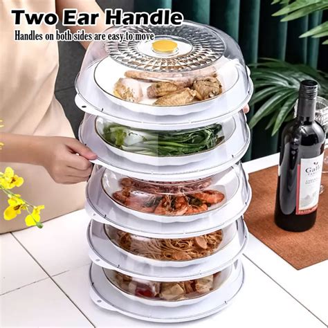 5 Layer Food Protector Stackable Food Cover Insect Proof Shopee