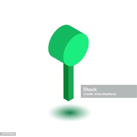 在白色背景上隔離的逼真 3d 綠色等軸測圖圖指標圖示向量插圖向量圖形及更多全球定位系統圖片 全球定位系統 商標 地圖別針圖示 Istock