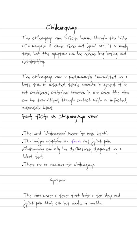Solution Chikungunya Symptoms Diagnosis Treatment Complications
