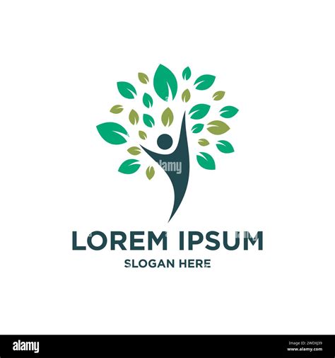 Abstract Green Leaf Logo Icon Vector Design Landscape Design Garden