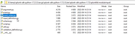 Incorrect Permissions On File Lib Splunklib Modularinput Event Writer