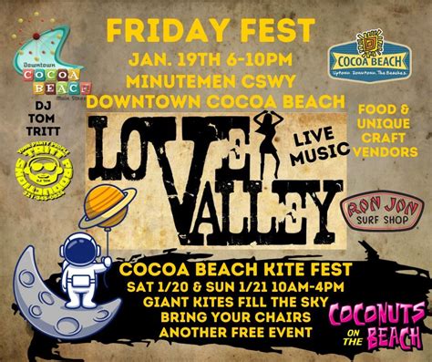 Friday Fest January 19th Minutemen Cswy Cocoa Beach Fl 32931