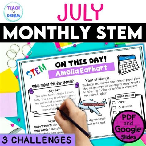 July Stem Challenges July Monthly Steam Activities Made By Teachers