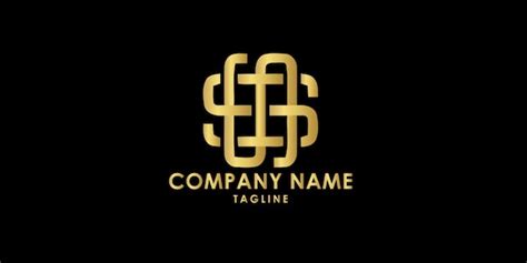 Ss 로고 디자인 프리미엄 벡터