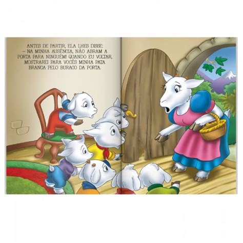 Livro Infantil Clássicos Inesquecíveis O Lobo e os Sete Cabritinhos