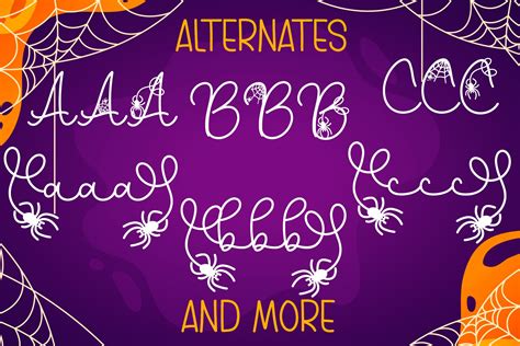 Black Spidey Halloween Font Masterbundles