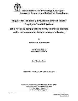 Fillable Online Request For Proposal RFP Against Limited Tender Fax Email Print PdfFiller
