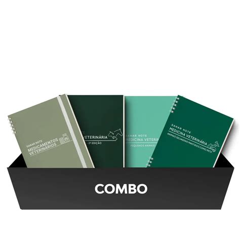 Combo Coleção Sanar Note Medicina Veterinária Sanar Saúde