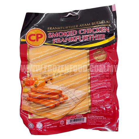 Cp Smoked Chicken Frankfurter 烟熏鸡香肠 Frozen Food Best Priced Quality