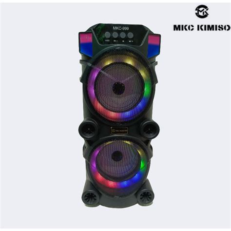 Jual MKC KIMISO Speaker Bluetooth QS Bonus Mic Karaoke Dual Speaker Inchi X Salon Aktif