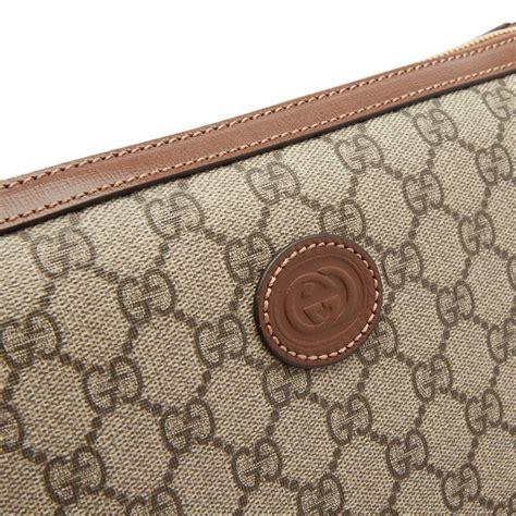Gucci Gg Supreme Shoulder Bag Beige End