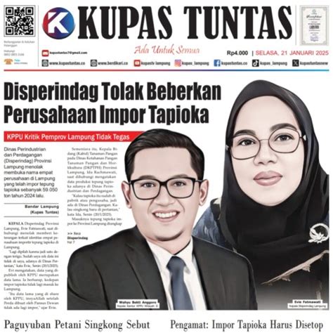 Kupas Tuntas Surat Kabar Harian Kupas Tuntas Edisi Selasa 21 Januari