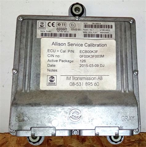 WT3ECU912 - Блок управления коробкой передач Allison WT3ECU912 купить ...