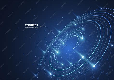 Premium Vector Abstract Technology Background With Big Data Internet Connection Abstract Sense