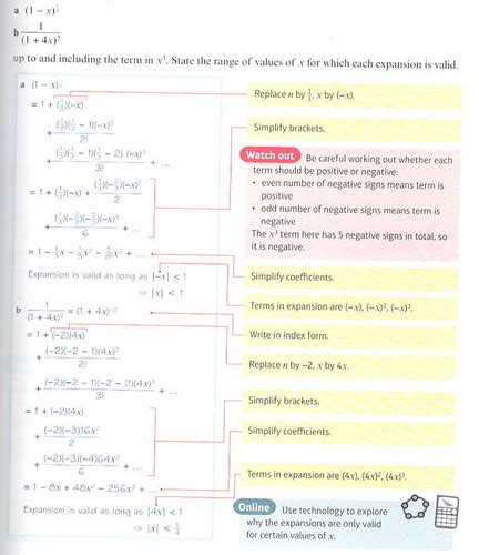 a level edexcel pure maths module 4 year 2 binomial expansion
