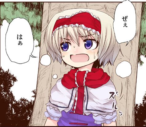 Safebooru 1girl Alice Margatroid Blonde Hair Blue Eyes Capelet Comic
