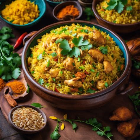 Indian Spiced Chicken Fried Rice Recipe Cookaifood