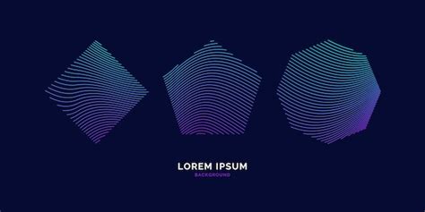 Premium Vector Abstract Elements With Dynamic Lines Vector Illustration