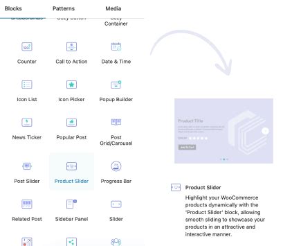 Product Slider WooCommerce Block COZY BLOCKS