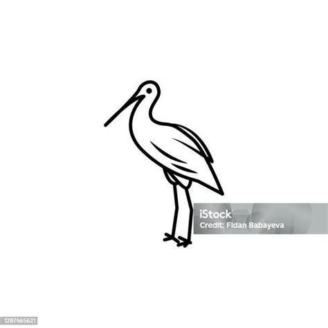 이비스 라인 아이콘입니다 표지판과 기호는 웹 로고 모바일 앱 Ui Ux에 사용할 수 있습니다 로고에 대한 스톡 벡터 아트 및 기타 이미지 Istock