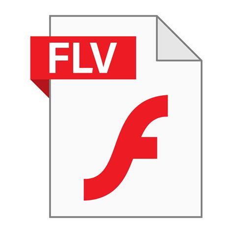 Modern Flat Design Of Flv File Icon For Web Vector Art At Vecteezy