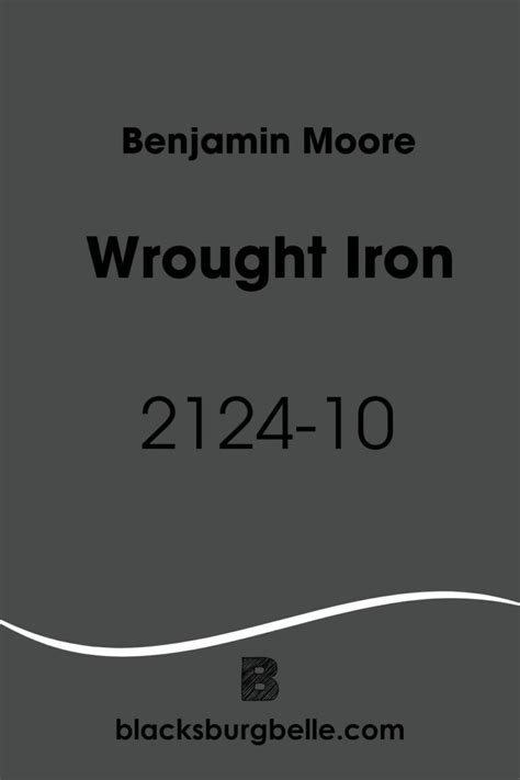 Benjamin Moore Wrought Iron 2124 10 Paint Color Review