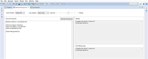 Apex I Am Trying To Run This Code And It Says Invalid Type However I Have Already Created A