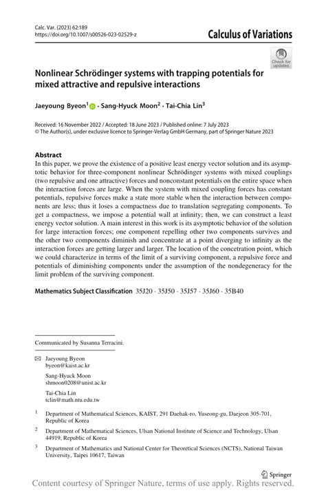 Nonlinear Schrödinger Systems With Trapping Potentials For Mixed Attractive And Repulsive
