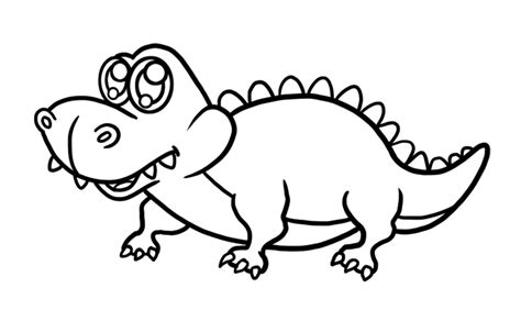 Cute Crocodile Drawing