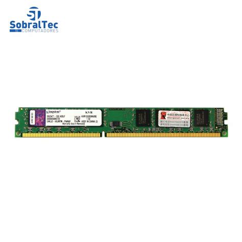 Memória Ram Desktop 8gb 1333Mhz Ddr3 KvR1333d3n9 8G Kingston Sobraltech