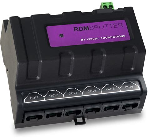 Visual Productions Rdm Splitter Din Rail Mounted Dmx Rdm Splitter