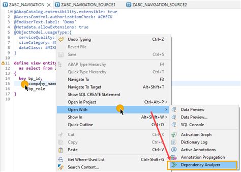 How To Navigate Within Abap Cds Source Code And Be Sap Community