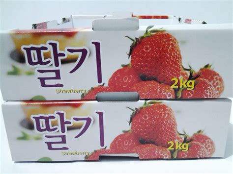 딸기2kg 칼라박스 500gx4개입 60매 박스도매닷컴