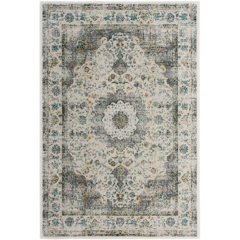 Safavieh Evoke Savoy 7 X 9 Ft Graygold Indoor Distressedoverdyed