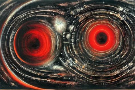 Painting By H R Giger Infinite Cosmos Blackhole Stable Diffusion