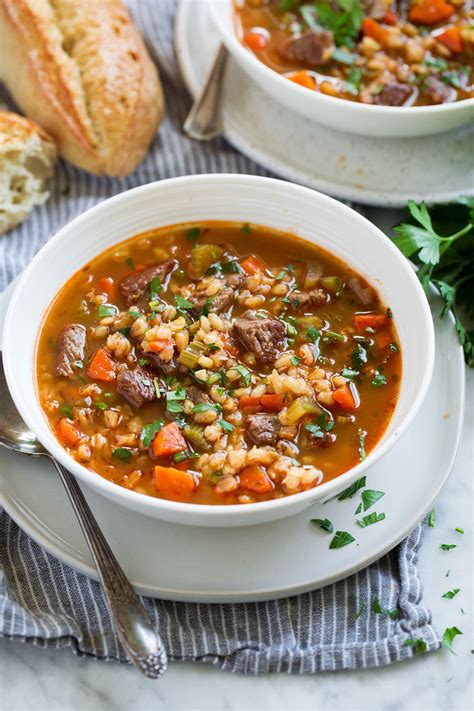 Beef Barley Soup Stovetop Crockpot Instant Pot Cooking Classy