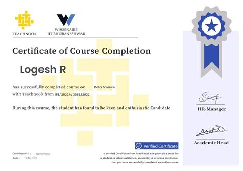 Teachnook Datascience Logesh Ramamoorthy