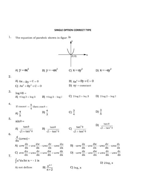 Basic Maths Exersize Pdf